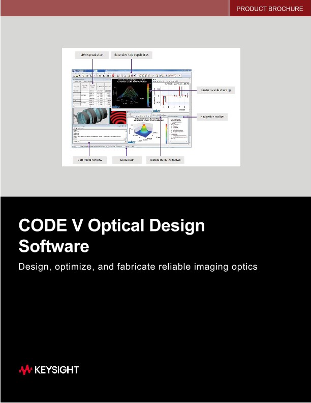 CODE V Optical Design Software PDF Asset Page | Keysight